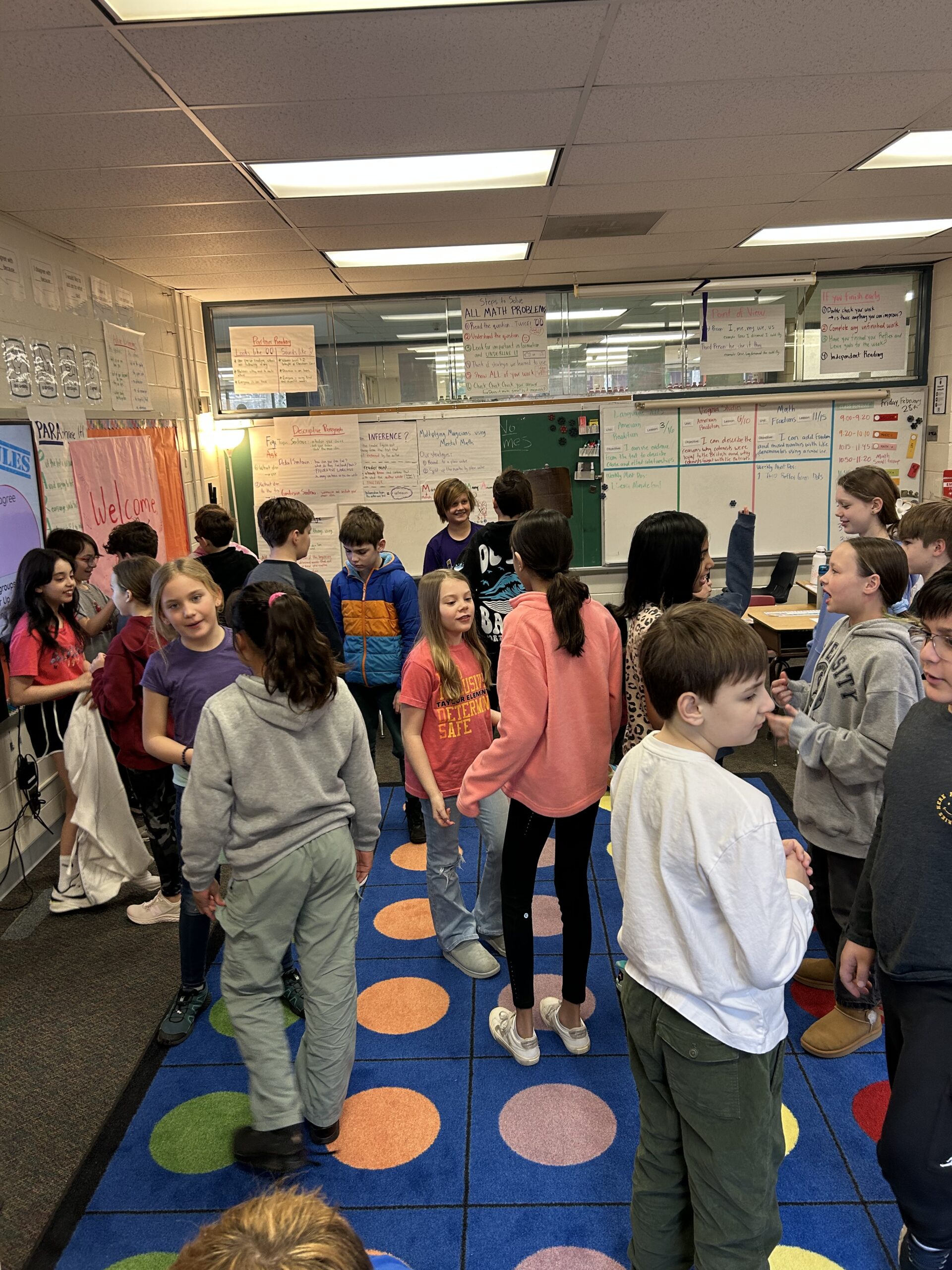 Turn and talk photo - Taylor Elementary